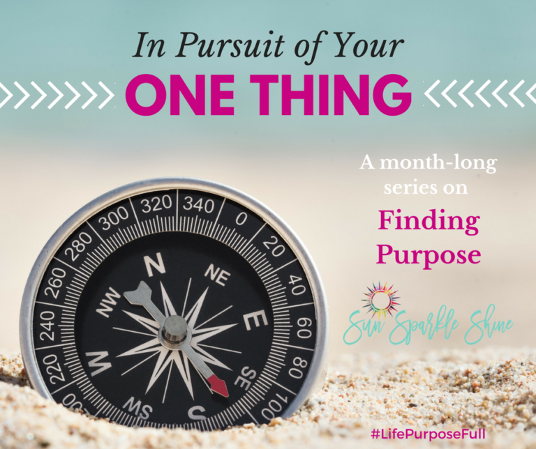 In Pursuit of Your One Thing - SunSparkleShine
